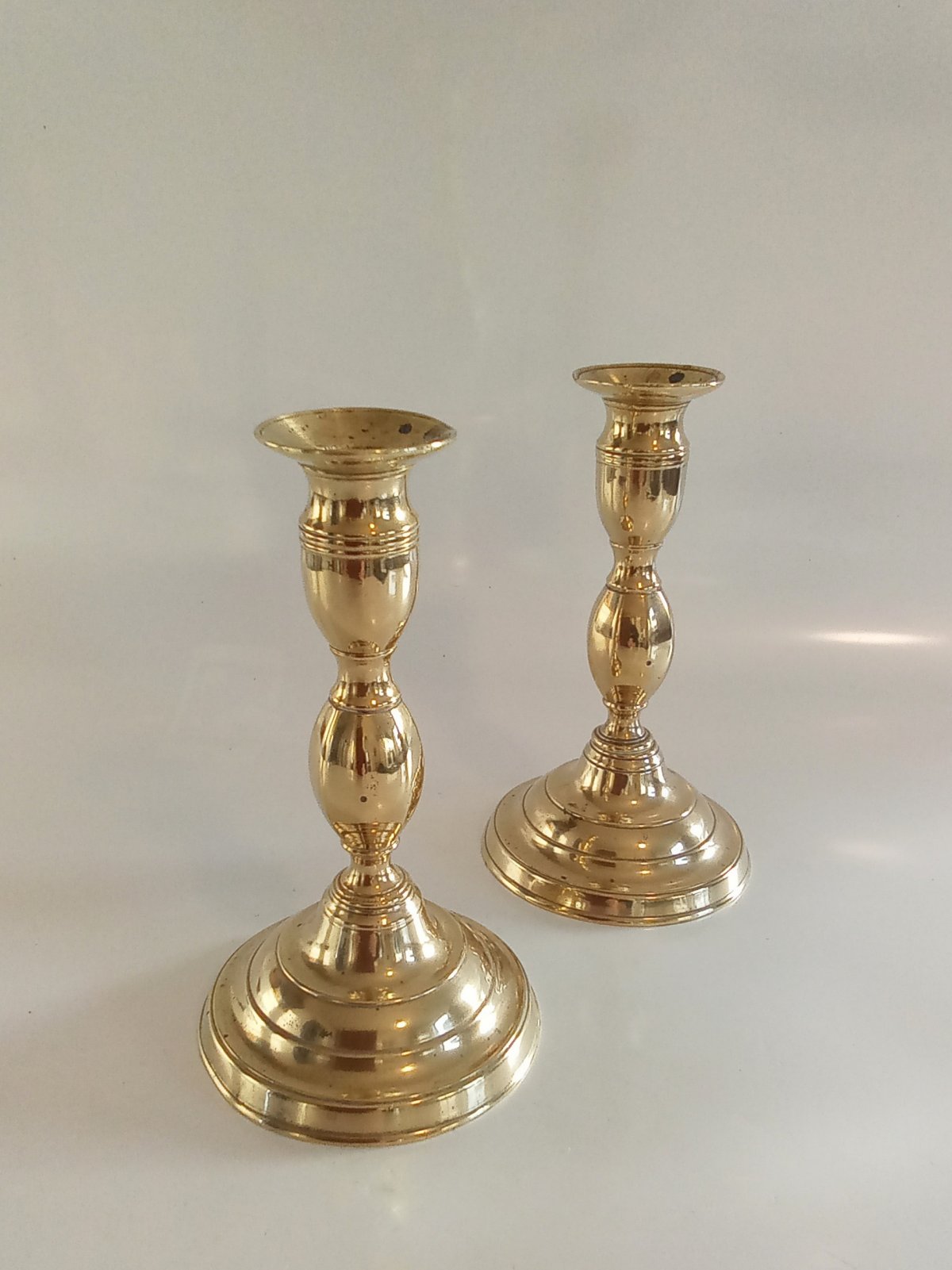 Antikke Danske eller nørd tyske lysestager i messing - Lysestager ...